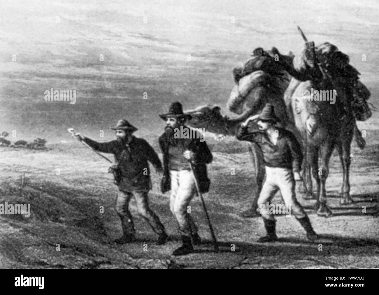 The 'Burke and Wills' painting by Nicholas Chevalier captures an ...