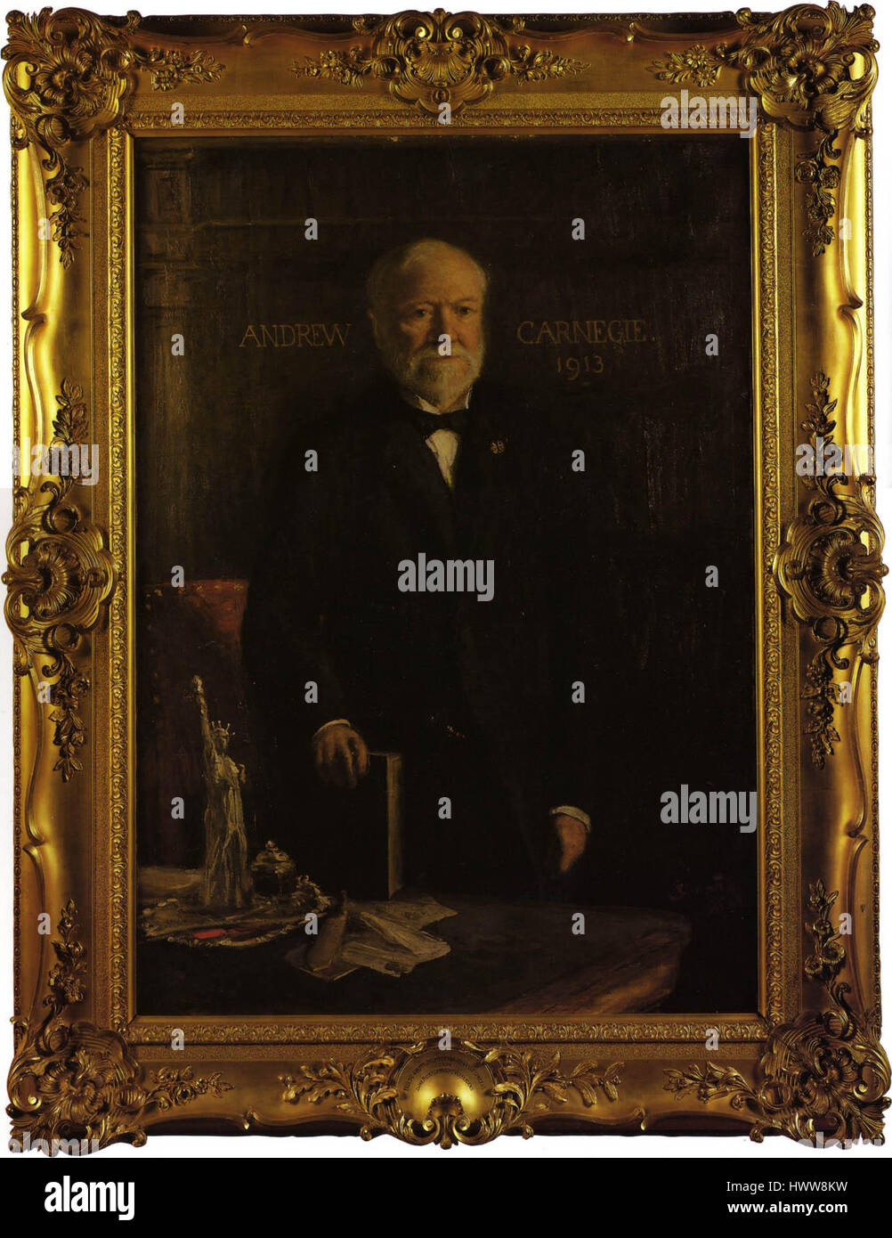 B.J. Blommers' 1913 portrait of Andrew Carnegie depicts the ...