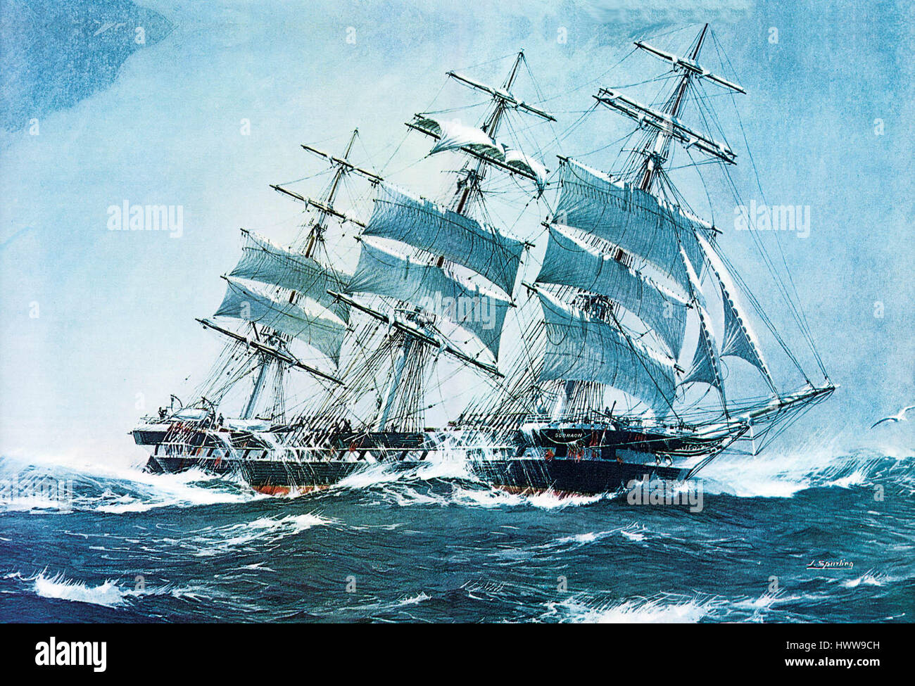 'Sobraon,' painted by Jack Spurling, depicts the famous 1846 battle ...