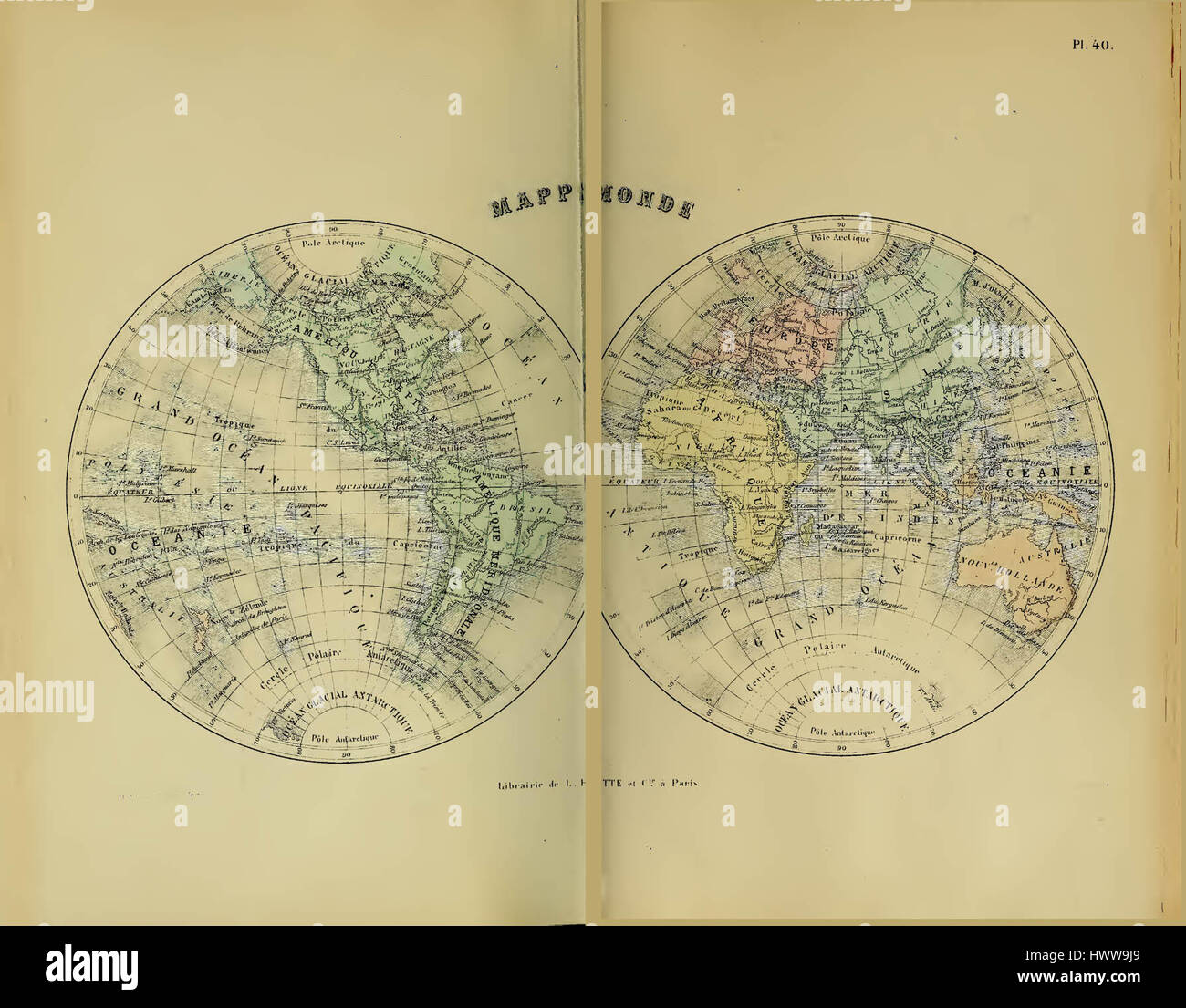 World map with countries atlas hi-res stock photography and images - Alamy