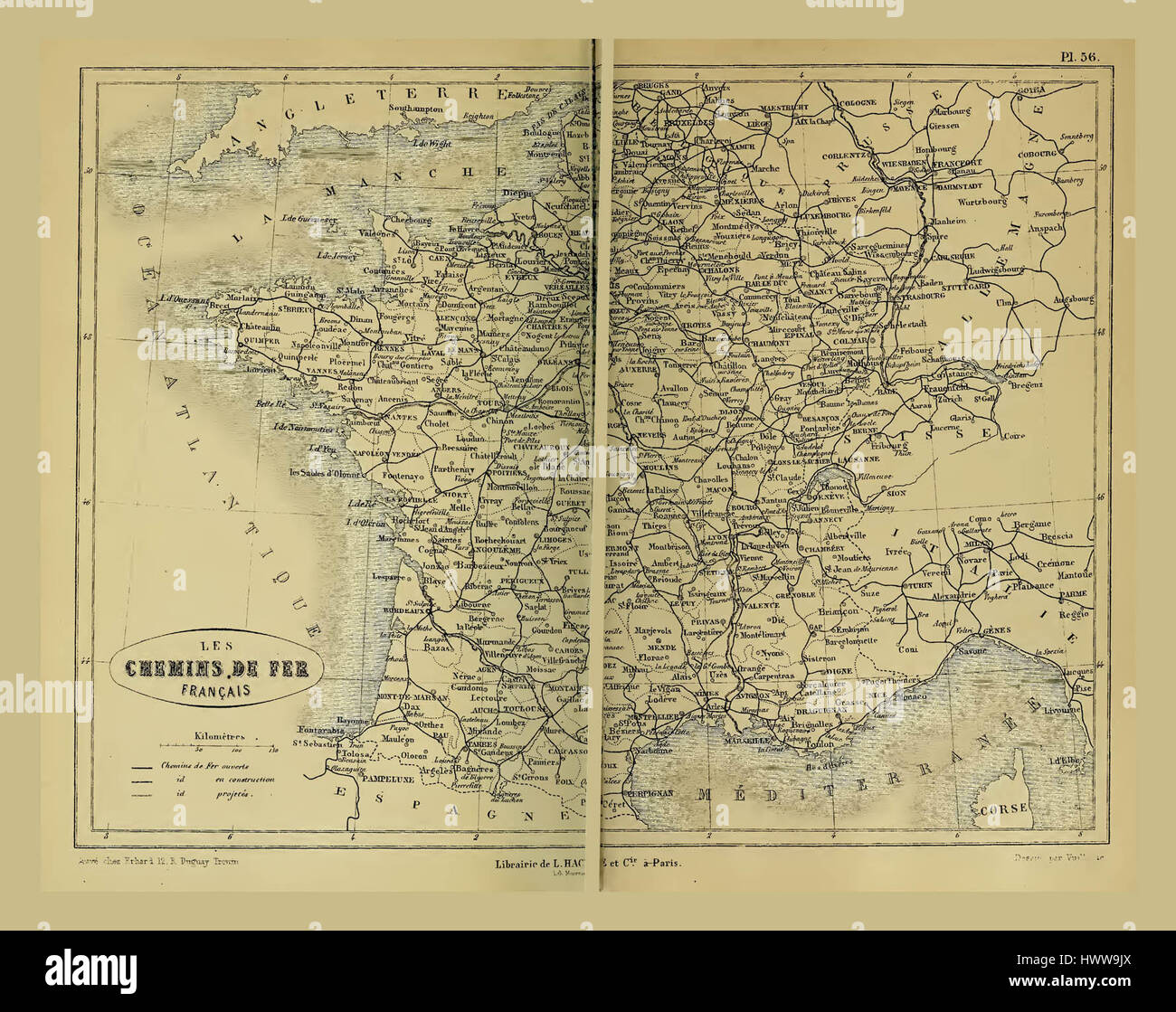 The 'Atlas universel, Carte 56' is a detailed historical map from the ...