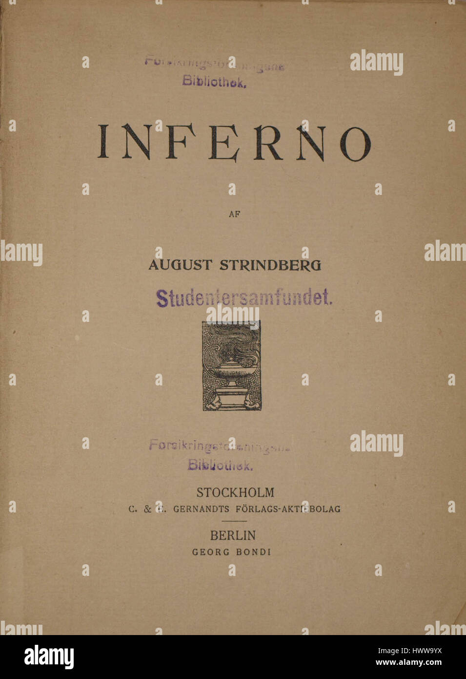 *Inferno* (1897) by August Strindberg is a semi-autobiographical novel ...