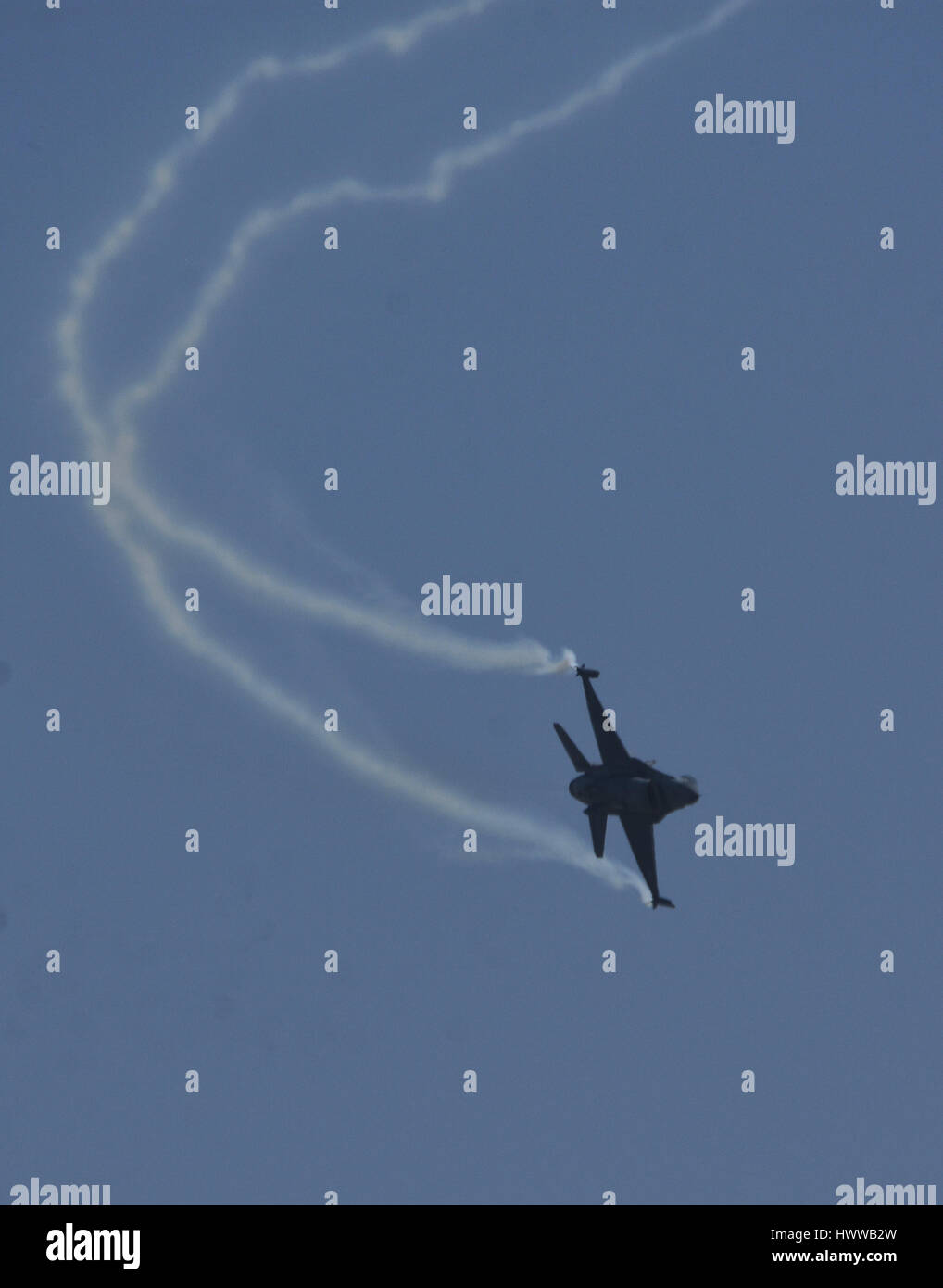 Islamabad, Pakistan. 23rd Mar, 2017. A Pakistani F-16 fighter jet ...