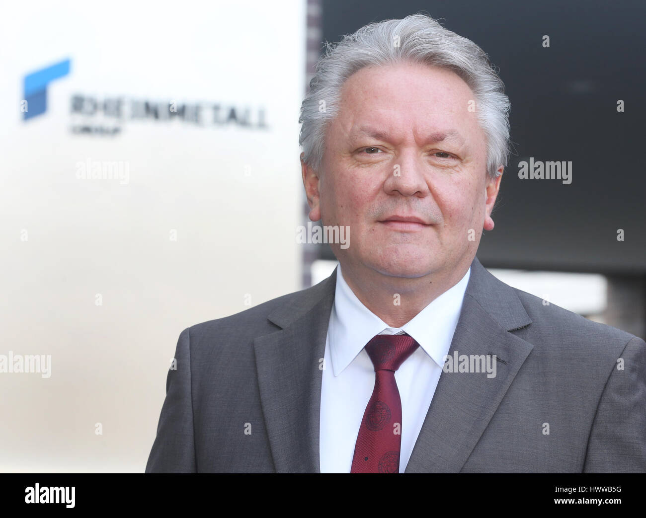 Duesseldorf, Germany. 23rd Mar, 2017. Armin Papperger, chairman of the ...
