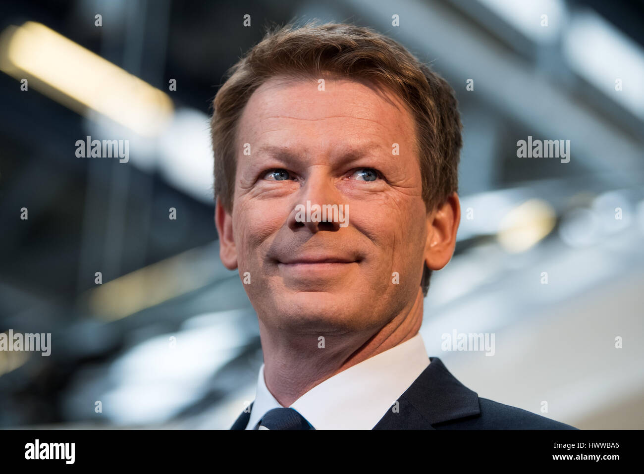 The new head of the German Railway Richard Lutz presents the annual ...