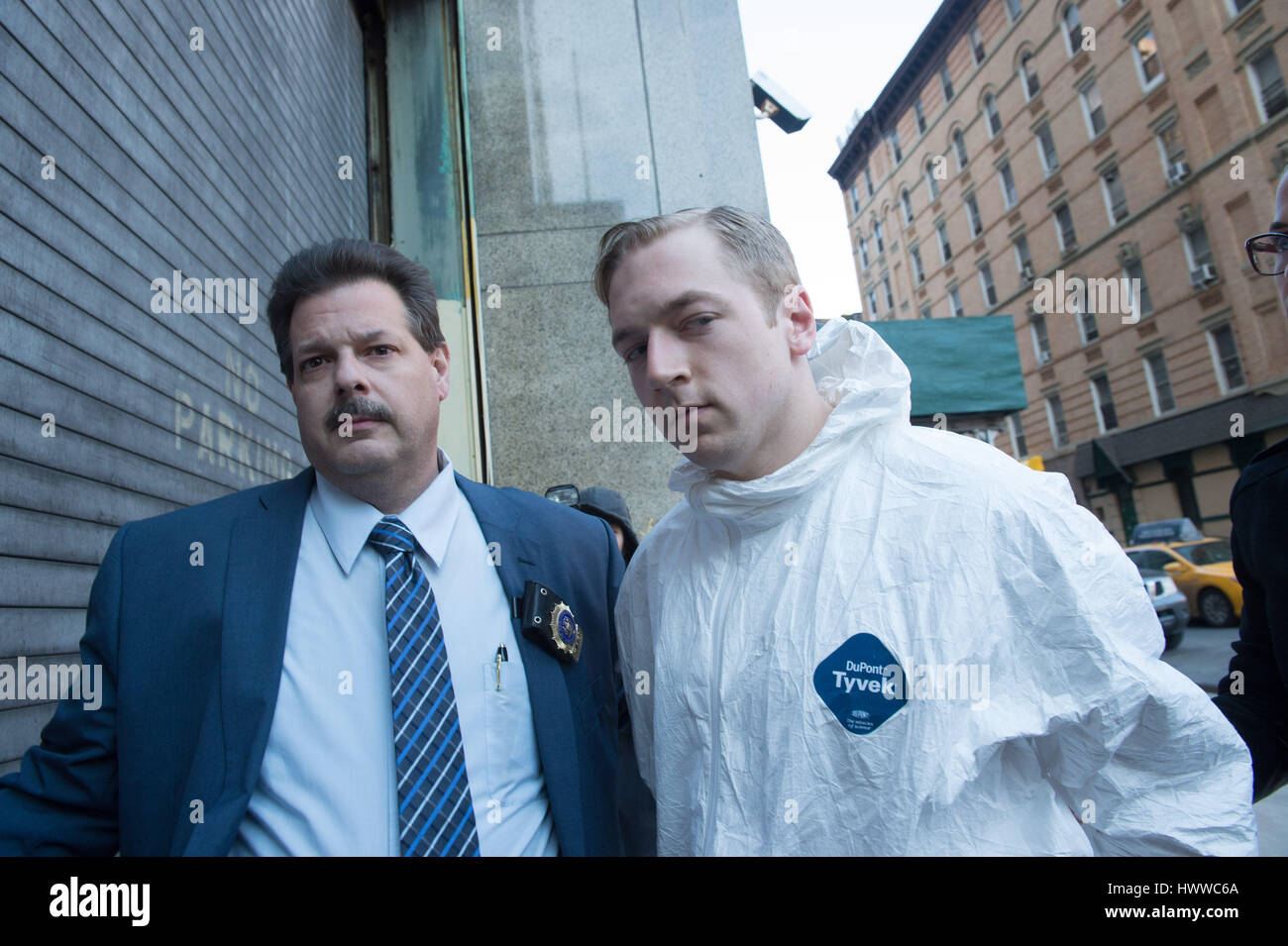 New York, USA. 22nd Mar, 2017. James Harris Jackson is escorted by ...