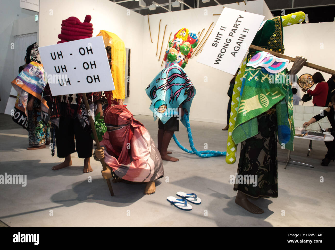 Hong Kong, Hong Kong SAR, China. 23rd Mar, 2017. Indonesian artist Eko ...