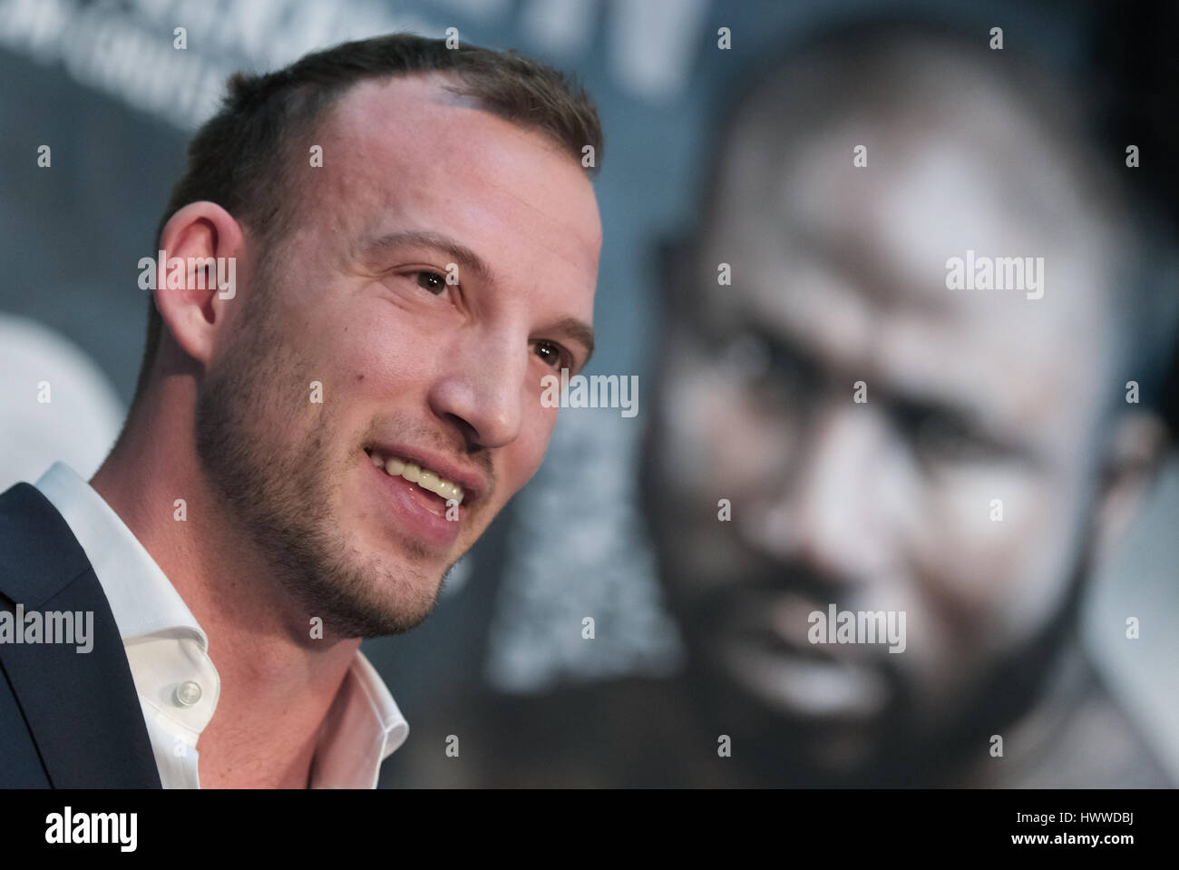 Hamburg, Germany. 23rd Mar, 2017. The German cruiserweight boxer Mario ...