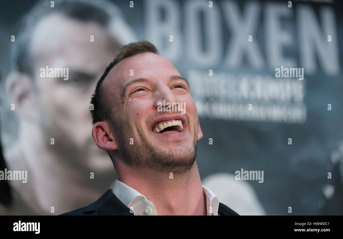Hamburg, Germany. 23rd Mar, 2017. The German cruiserweight boxer Mario ...