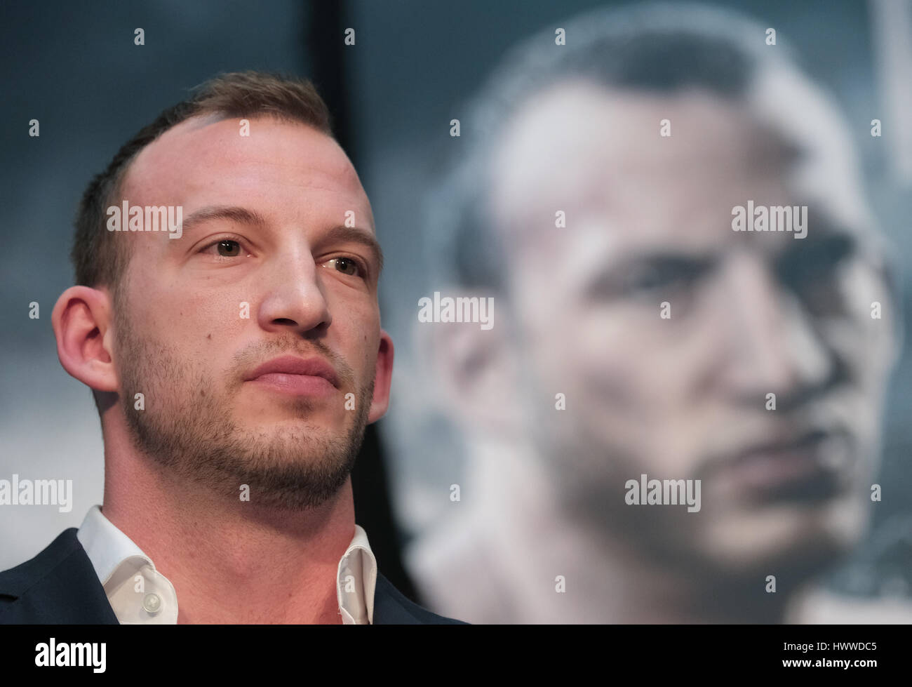 Hamburg, Germany. 23rd Mar, 2017. The German cruiserweight boxer Mario ...