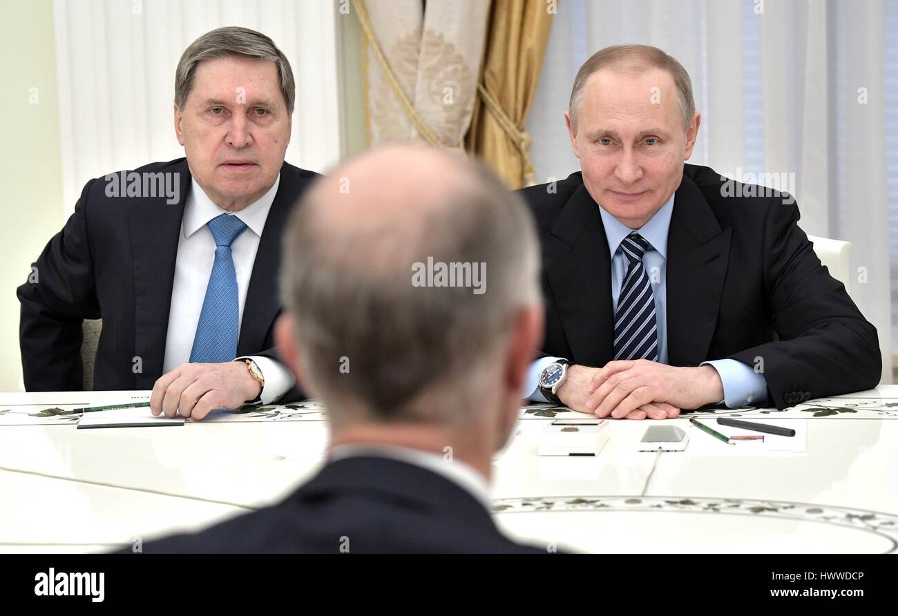 Moscow, Russia. 23rd March 2017. Russian President Vladimir Putin and ...