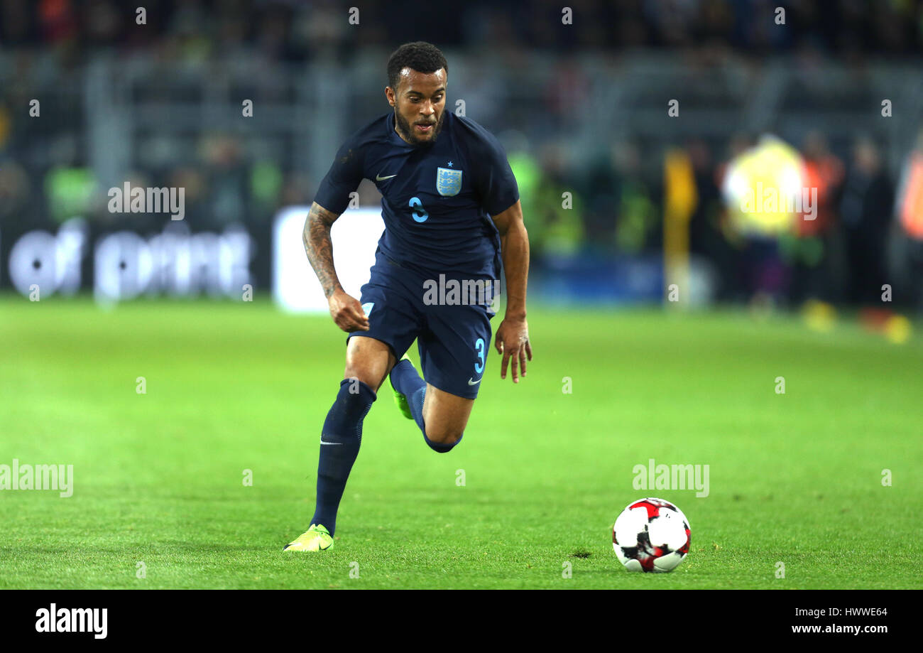 England's Ryan Bertrand in action during the international friendly ...