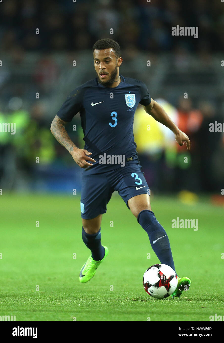 England's Ryan Bertrand in action during the international friendly ...