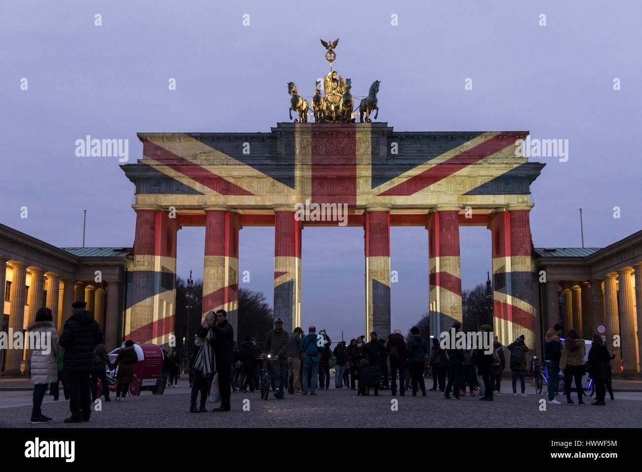 Berlin, Berlin, Germany. 23rd Mar, 2017. People in font of the ...