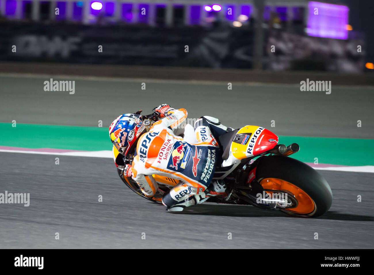 Losail International Circuit, Qatar. 23rd Mar, 2017. Dani Pedrosa who ...