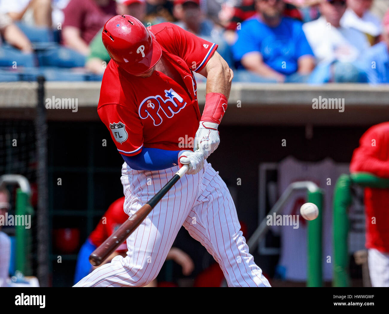 Spectrum Field. 23rd Mar, 2017. Florida, USA- Philadelphia Phillies ...