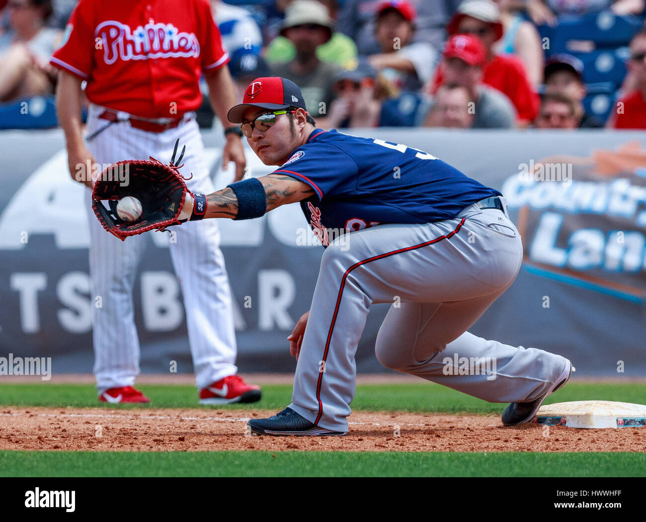 Spectrum Field. 23rd Mar, 2017. Florida, USA- Minnesota Twins first ...