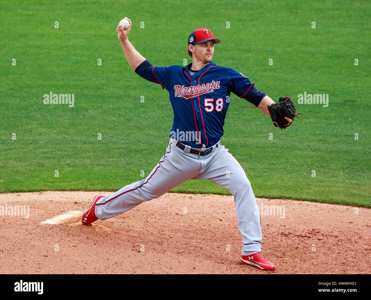 Spectrum Field. 23rd Mar, 2017. Florida, USA-Minnesota Twins relief ...
