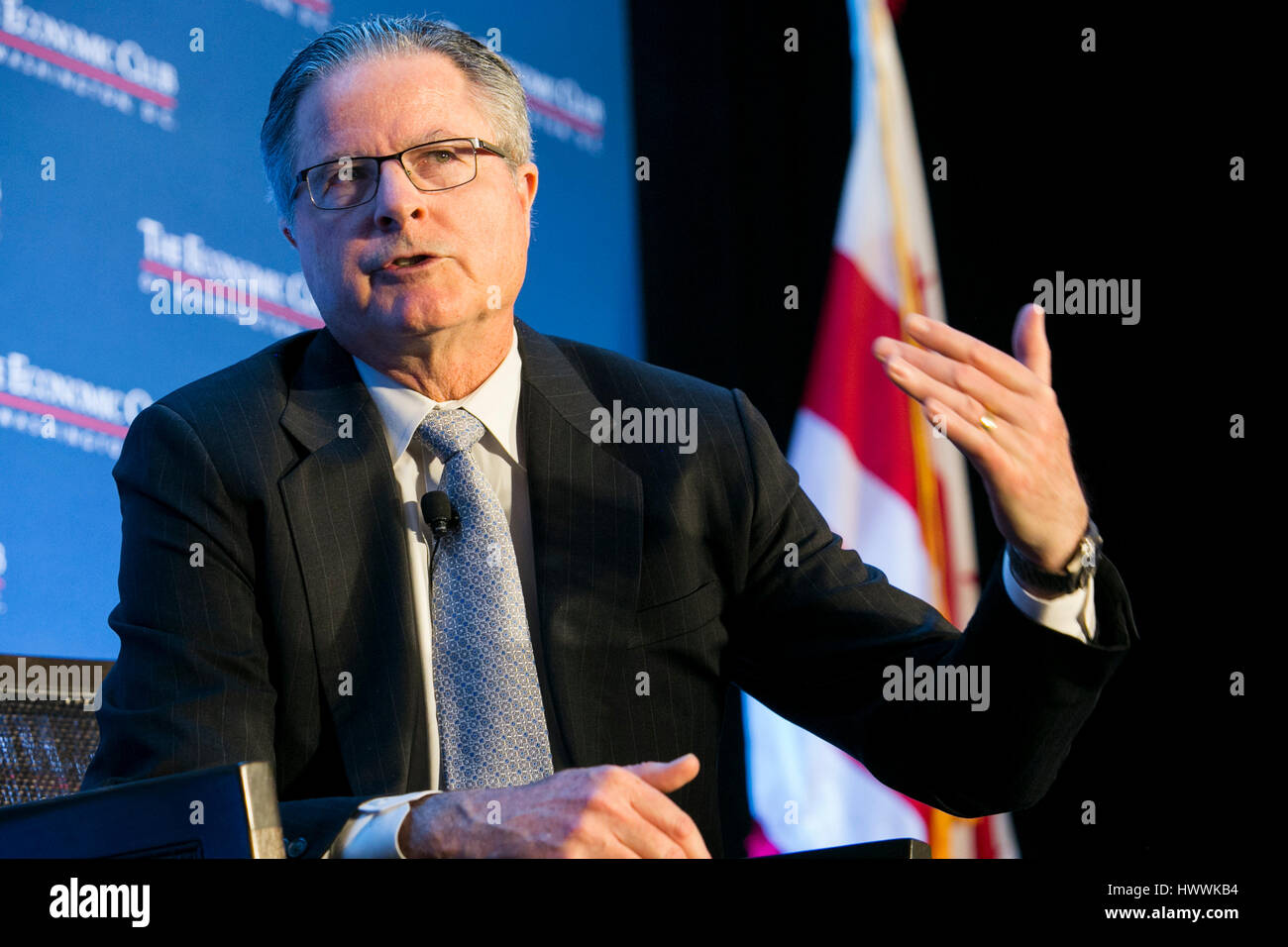 Washington DC, USA. 23rd March, 2017. John Watson, Chairman and CEO of ...