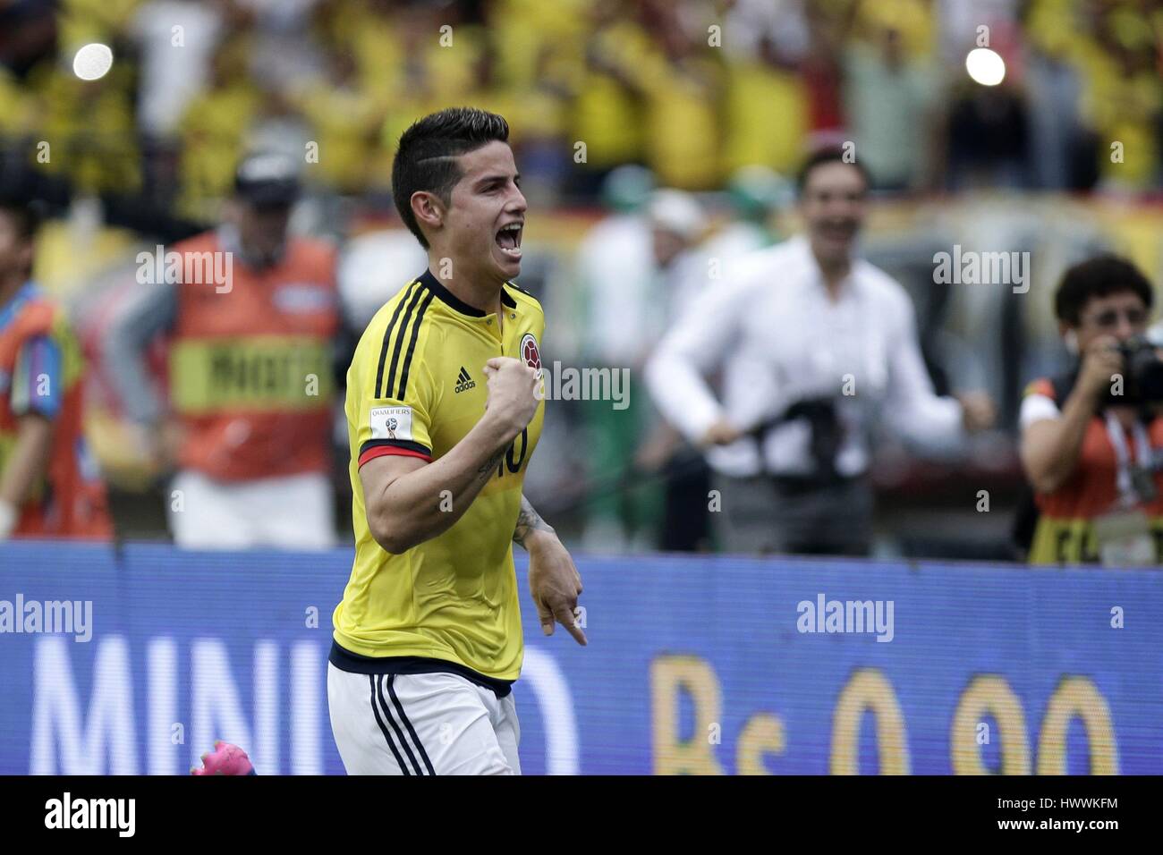 Barranquilla, Colombia. 23rd Mar, 2017. Colombia's James Rodriguez ...