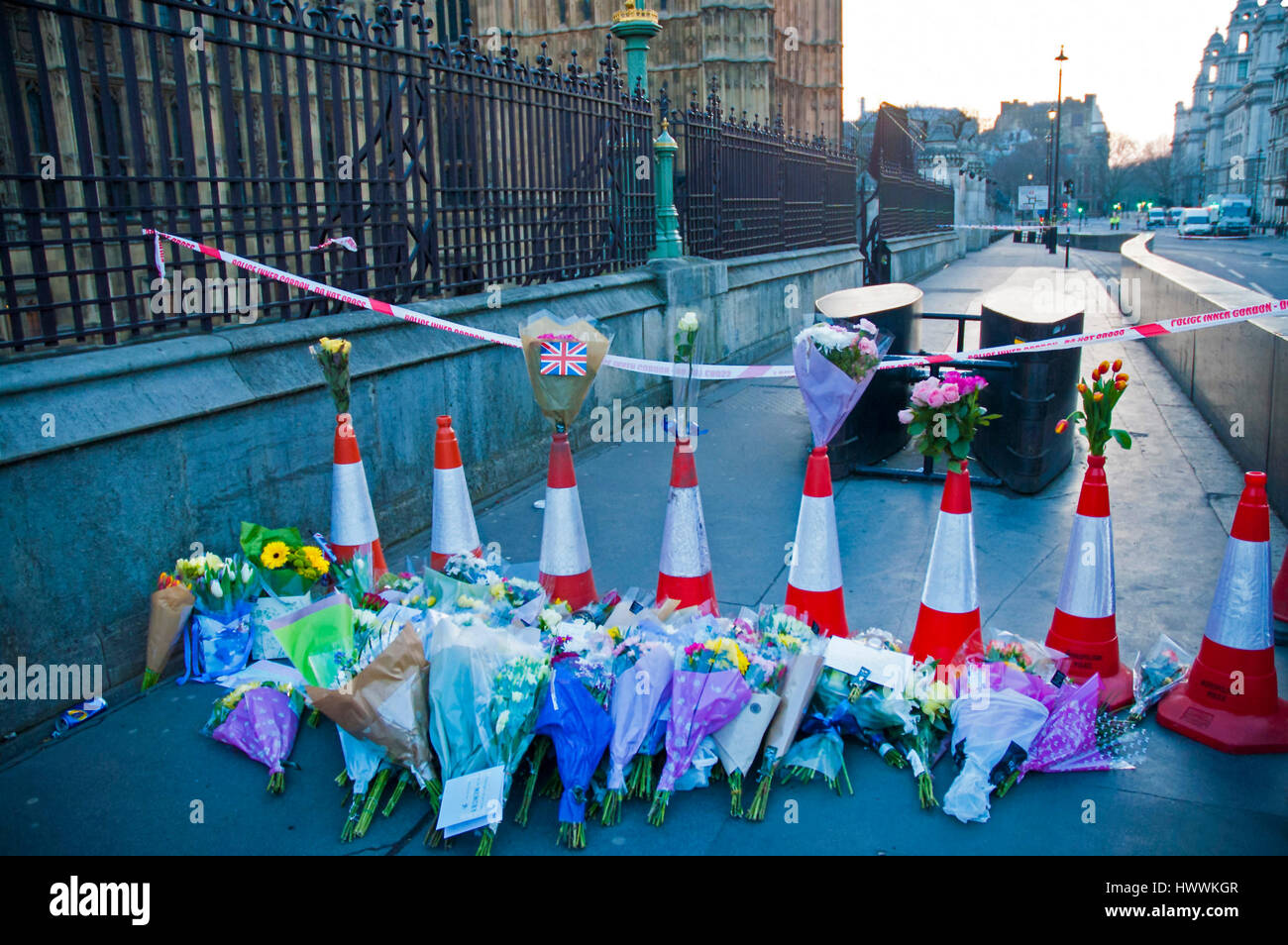 London, UK. 23rd Mar, 2017. Westminster Bridge re-opens after terror ...