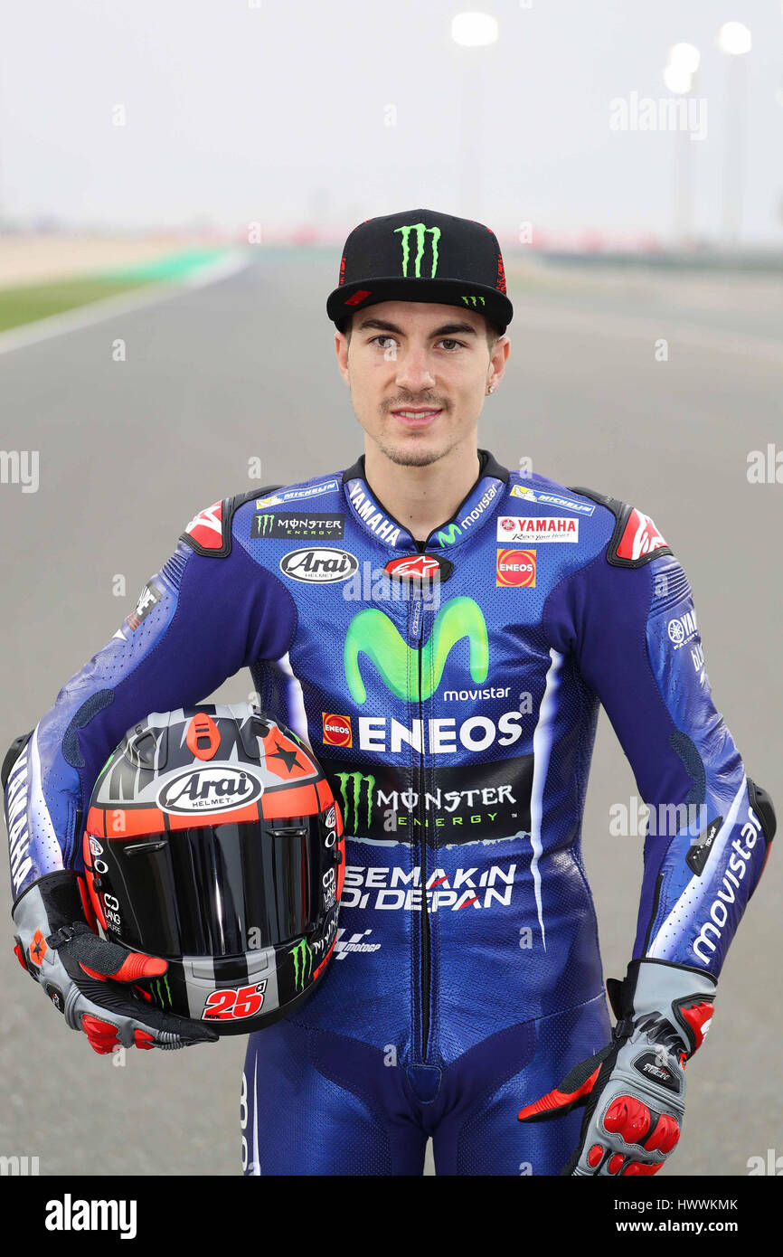 Doha, Qatar. 23rd Mar, 2017. Maverick Vinales of Spain and Movistar ...