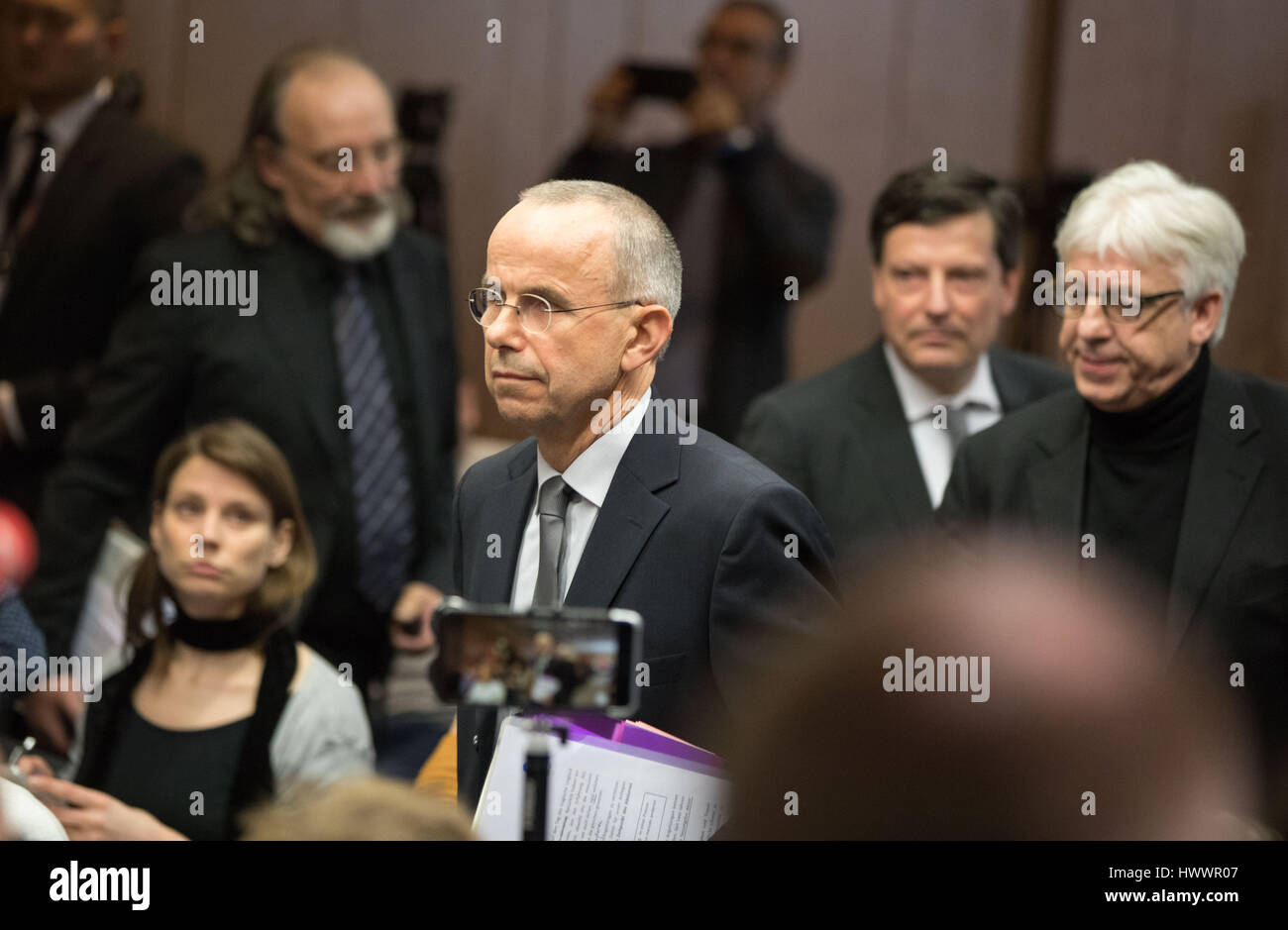 Berlin, Germany. 24th Mar, 2017. Guenter Lubitz, father of the ...