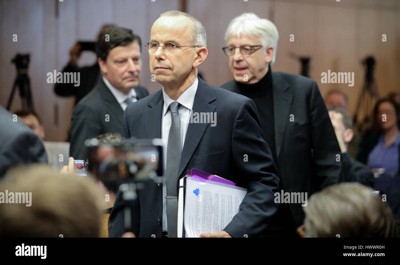 Berlin, Germany. 24th Mar, 2017. Guenter Lubitz, father of the ...