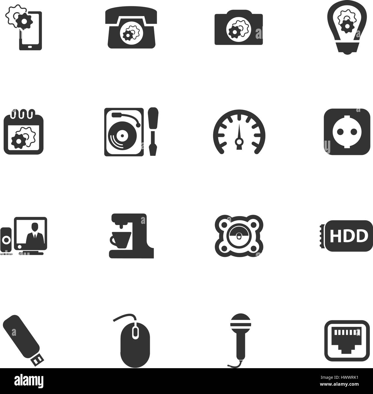 Small computer system interface Stock Vector Images - Alamy