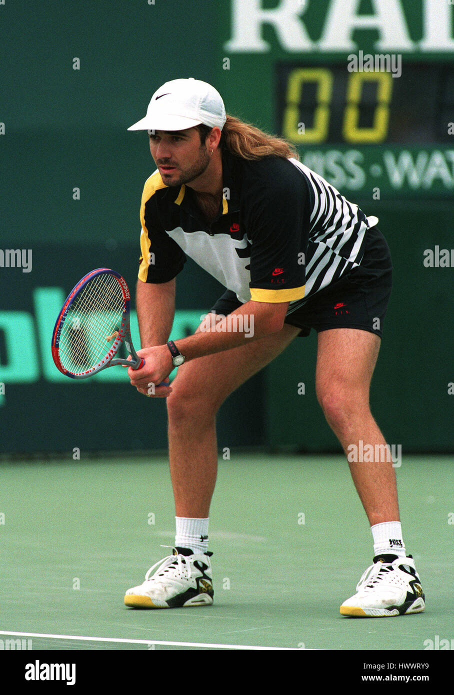ANDRE AGASSI USA 23 March 1993 Stock Photo - Alamy