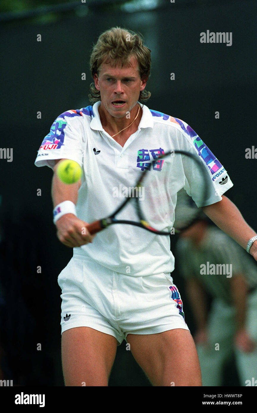 STEFAN EDBERG SWEDEN 06 June 1991 Stock Photo - Alamy