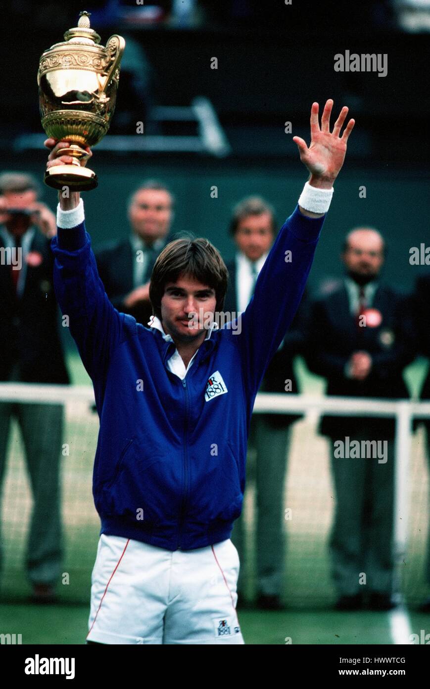 JIMMY CONNORS WITH TROPHY WIMBLEDON CHAMPIONSHIPS WIMBLEDON LONDON ...