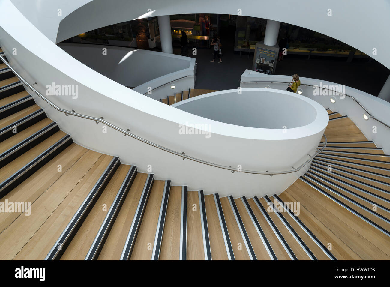 Stairway in Liverpool Museum of Life Stock Photo - Alamy