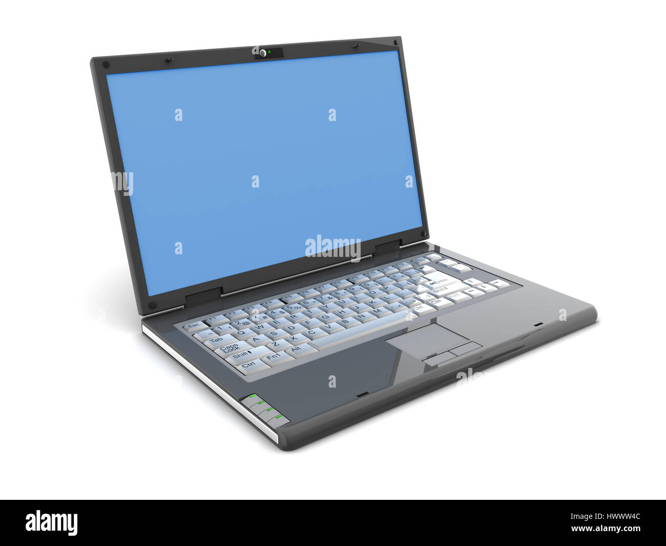 3d illustration of generic computer over white background Stock Photo ...