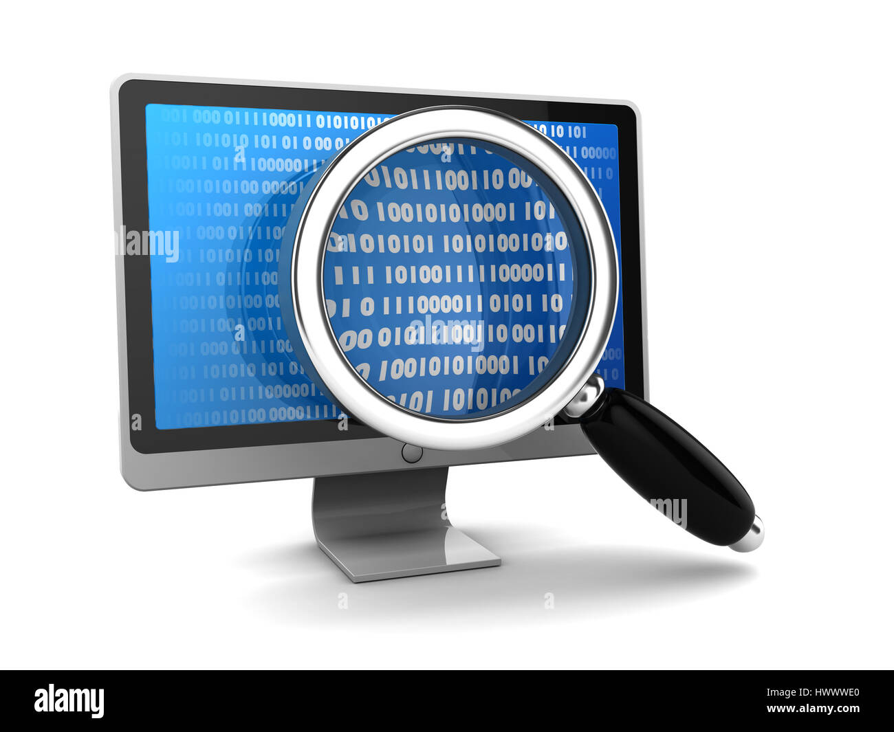 Computer binary computer data screen Cut Out Stock Images & Pictures ...