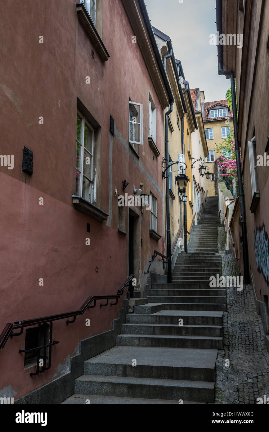 Kamienne Schodki (Stone Stairs or Stone Steps) Street on the Old Town ...