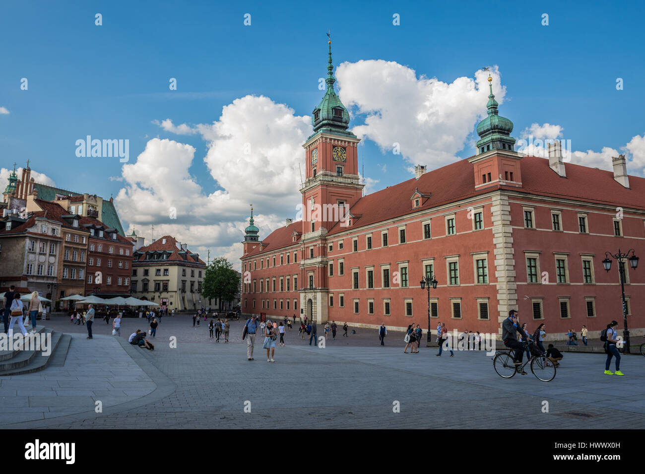 Royal Castle on a Castle Square on the Old Town of Warsaw city in ...