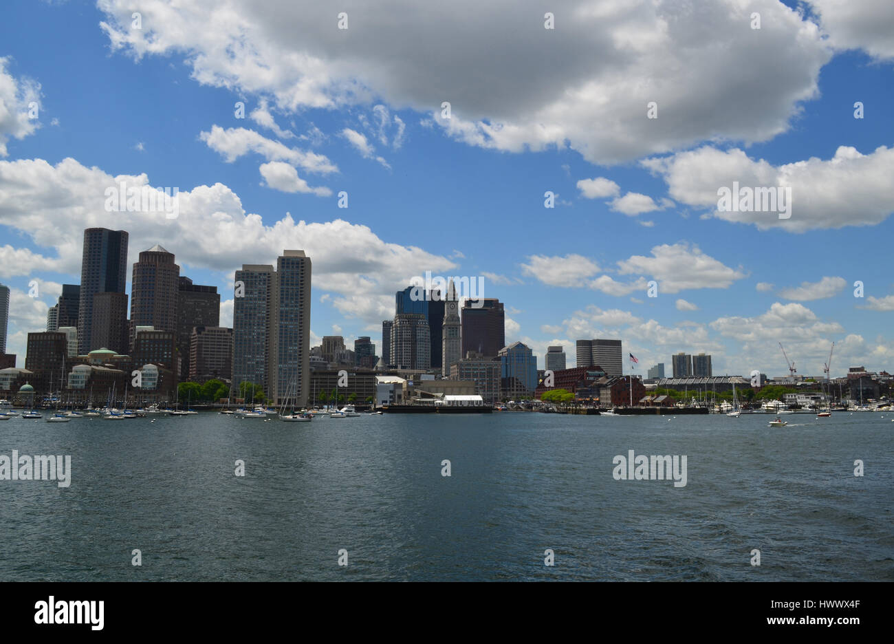 Harbor views of the City of Boston in Massachusetts Stock Photo - Alamy