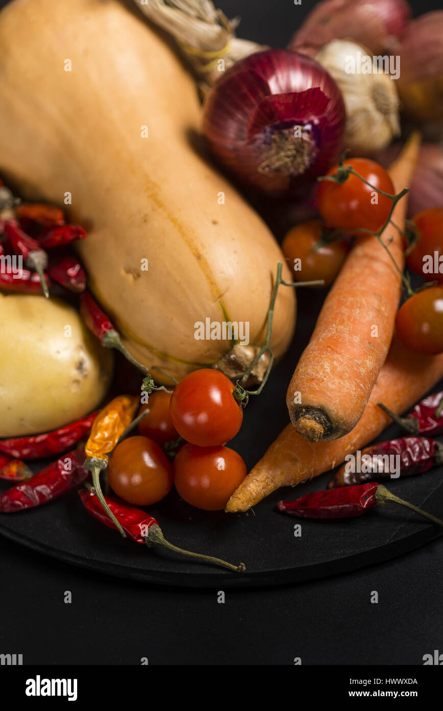 Ground organic vegetables Stock Photo - Alamy