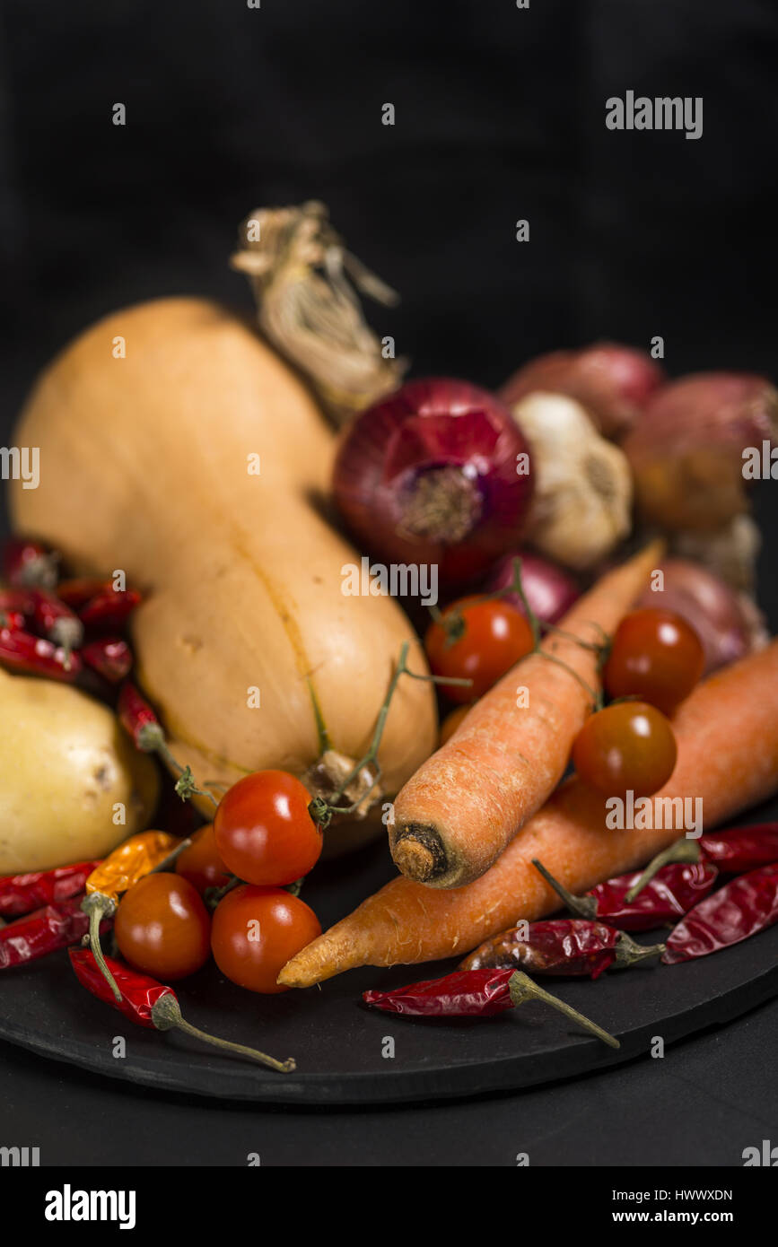 Ground organic vegetables Stock Photo - Alamy