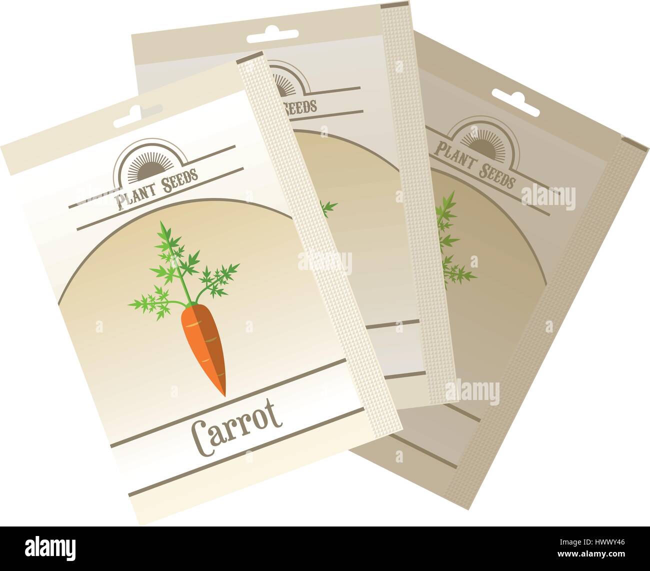 Pack of Carrot seeds icon Stock Vector Image & Art - Alamy
