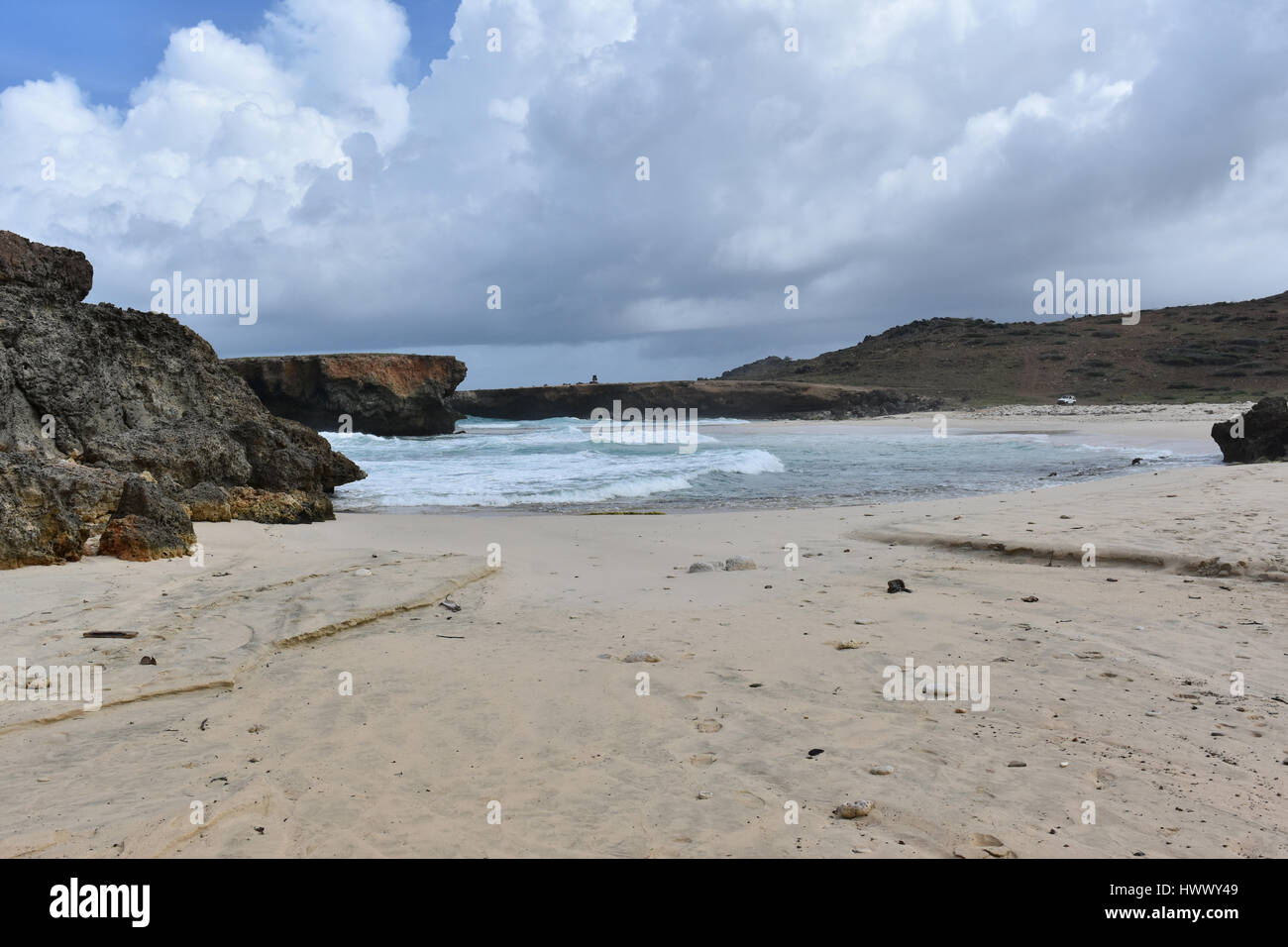 Boca Keto a remote beach on the east coast of Aruba Stock Photo - Alamy