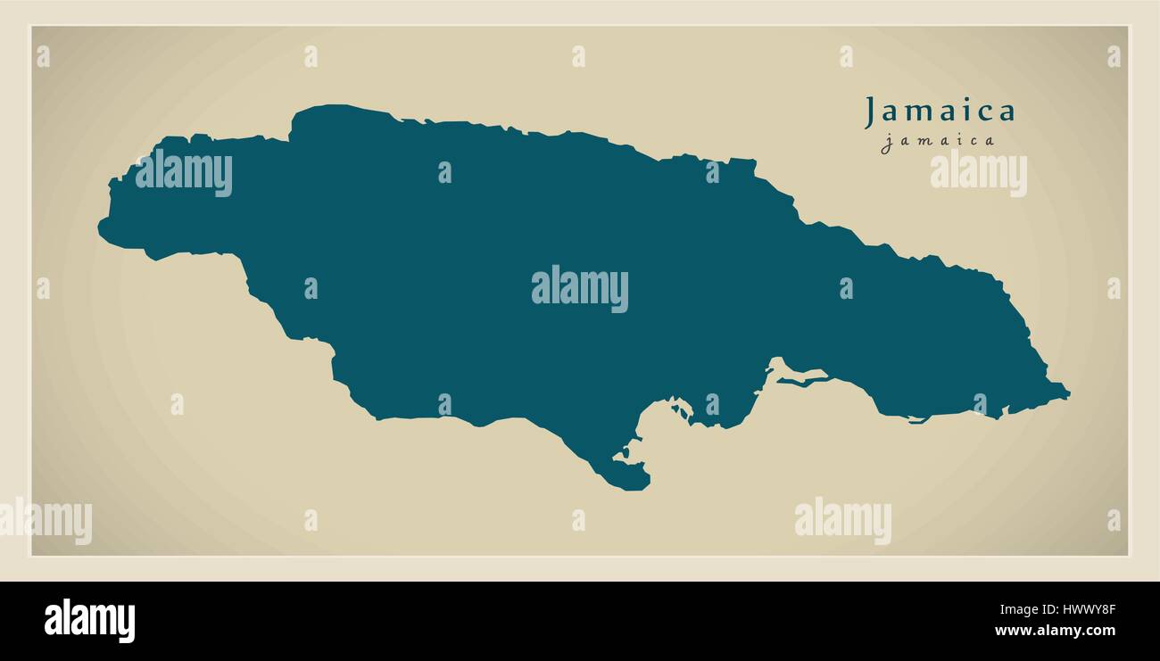 Jamaica trip map Stock Vector Images - Alamy