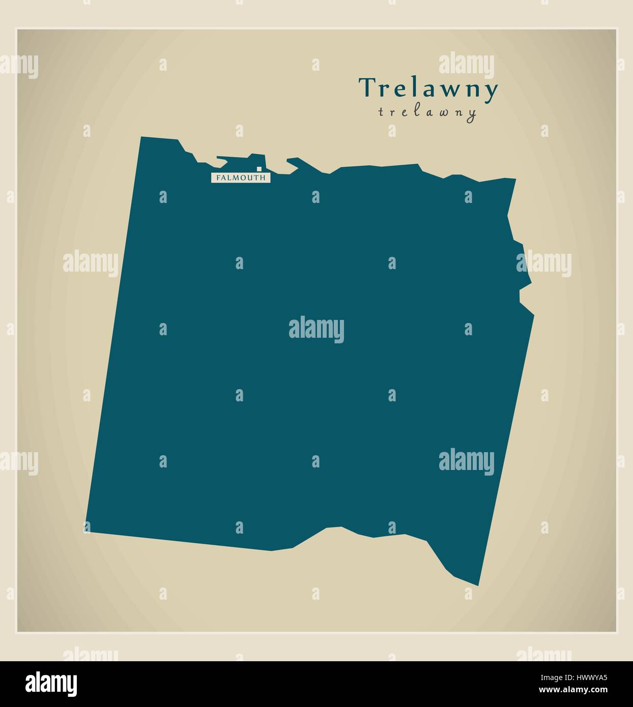 Map of trelawny Stock Vector Images - Alamy