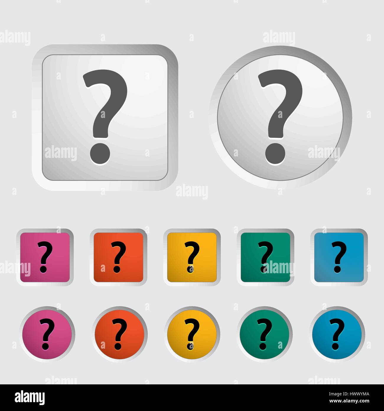 Question mark single icon. Vector illustration Stock Vector Image & Art ...