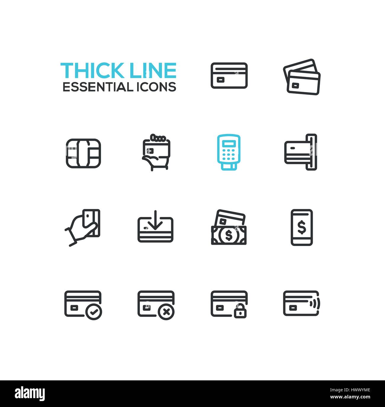 Thick Sign Stock Vector Images - Alamy