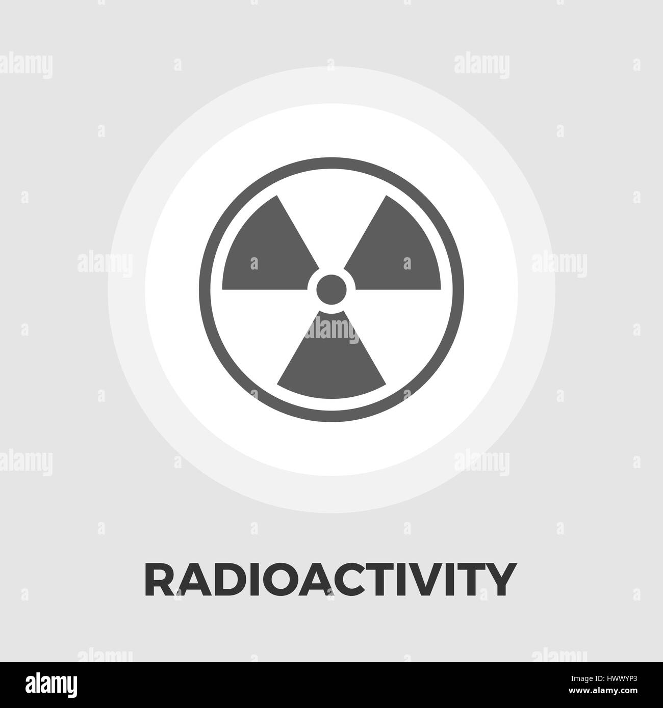 Radioactivity icon vector. Flat icon isolated on the white background ...