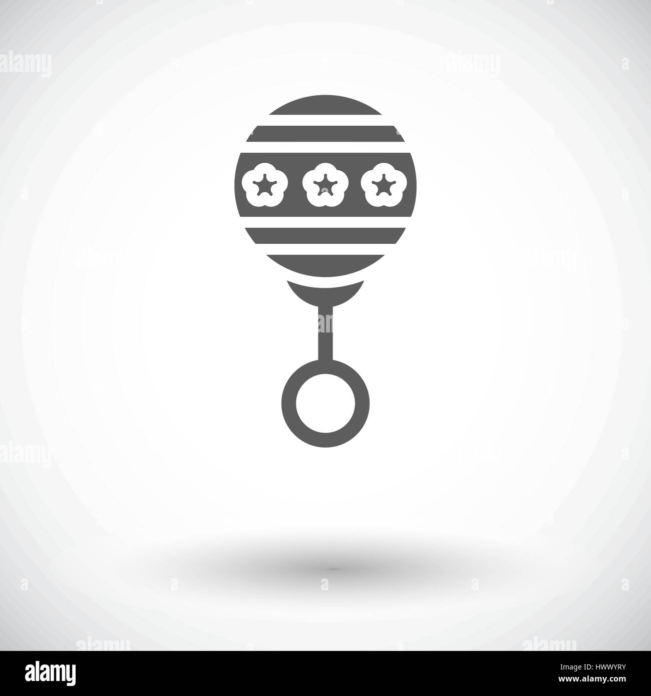 Rattle icon. Flat vector related icon set for web and mobile ...