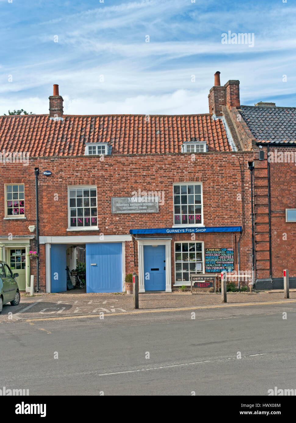 Burnham Market Gurneys Fish Shop, Norfolk Stock Photo - Alamy