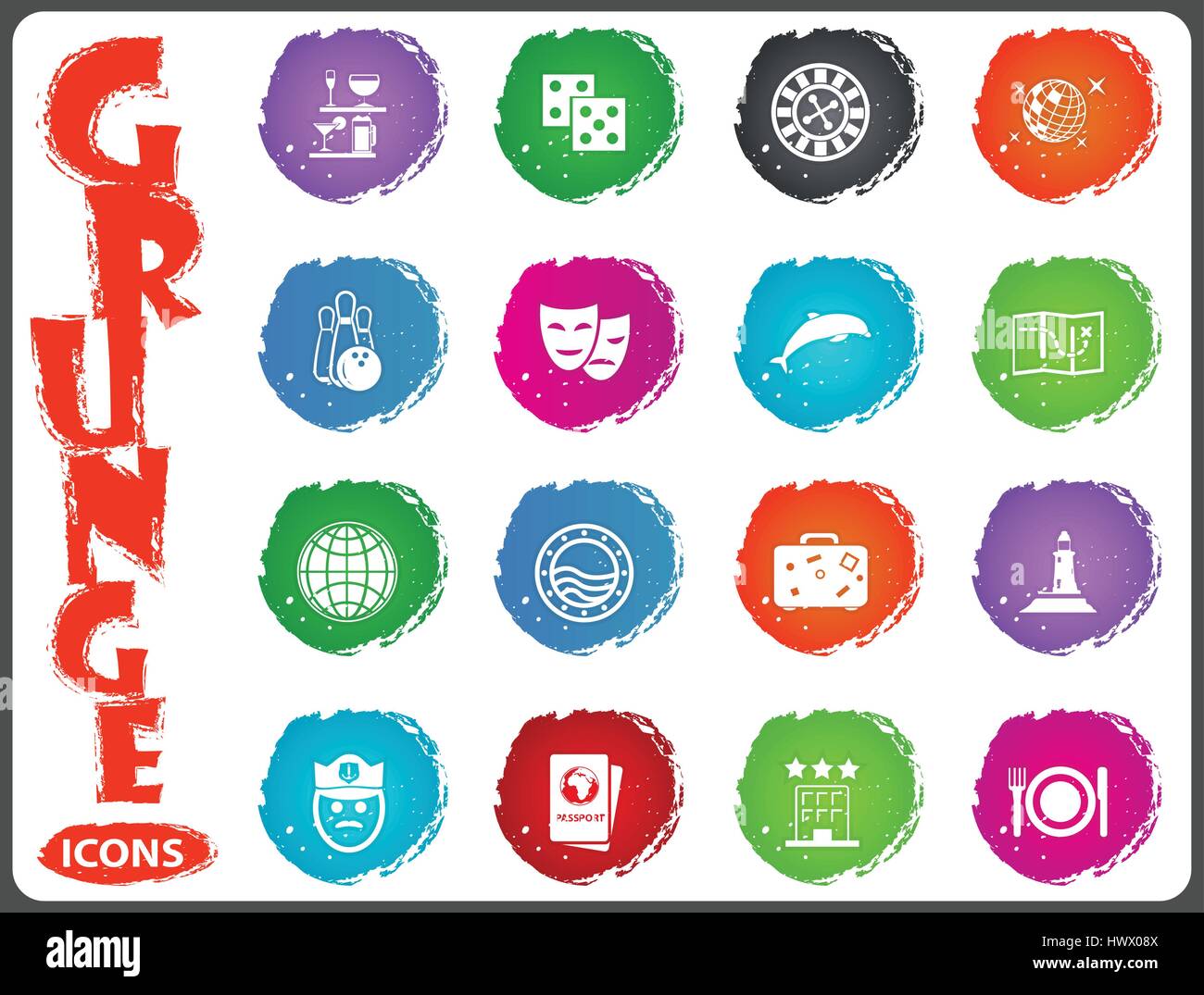 Cruise symbol icon set for web sites and user interface Stock Vector ...